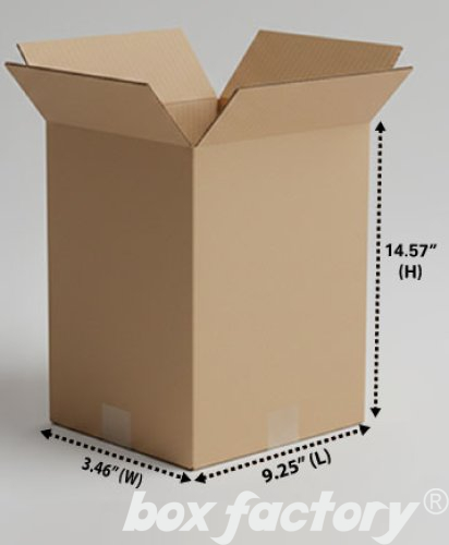 RSC Brown Box (3 Ply) 9.25 x 3.46 x 14.57 Inch - Buy online corrugated ...